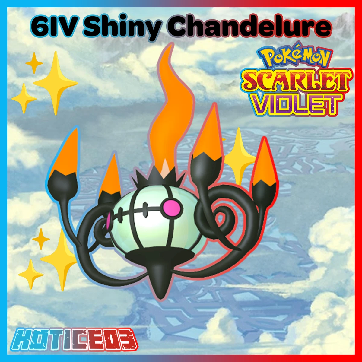 Shiny Chandelure Card