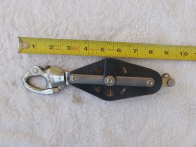 BARTON FIDDLE BLOCK WITH SNAP SHACKLE AND BECKET | eBay