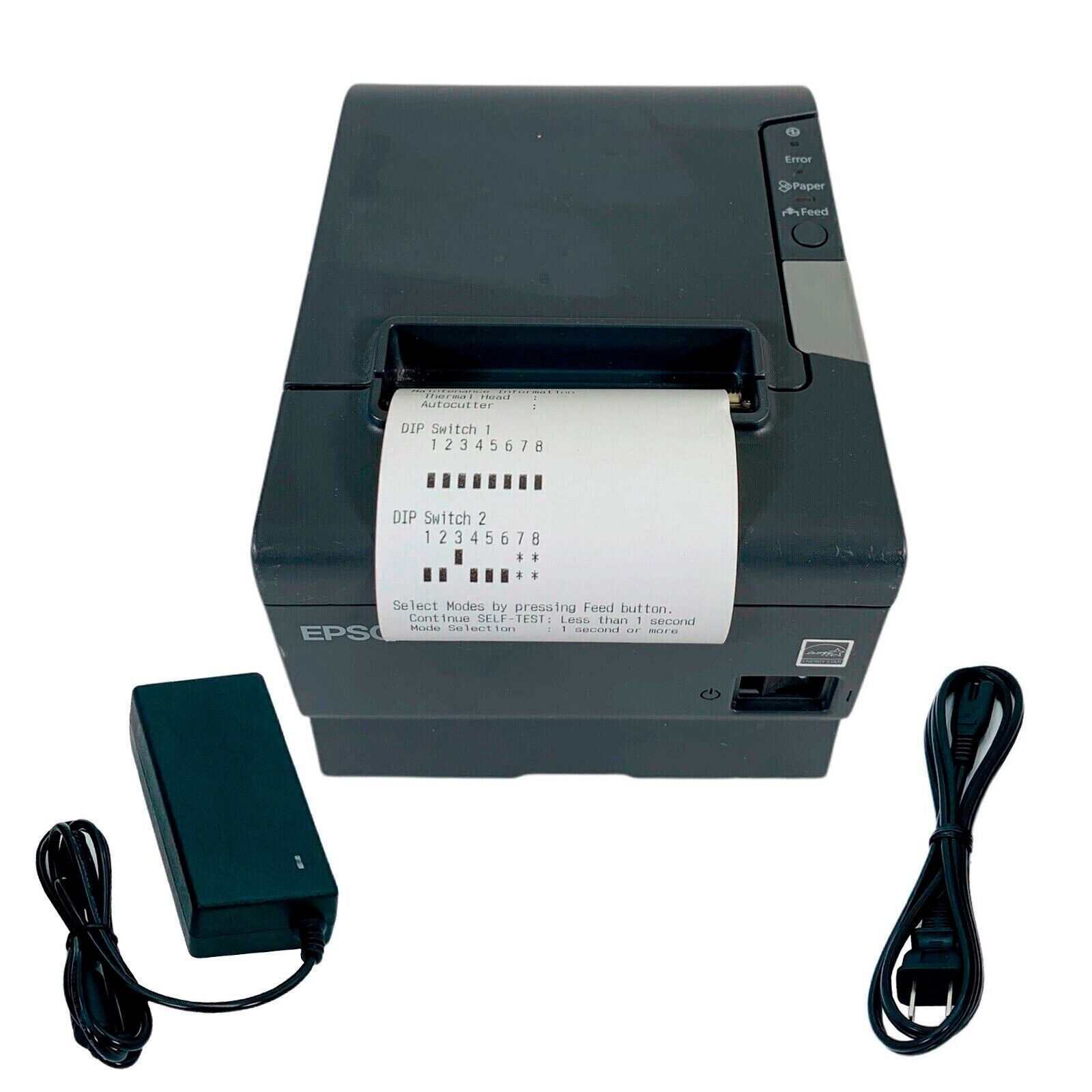 Epson TM-T88V POS Compact Thermal Receipt Printer USB Serial for Square ...