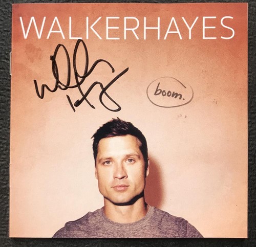 WALKER HAYES SIGNED BOOM CD BOOKLET YOU BROKE UP WITH ME SHUT UP KENNY ...