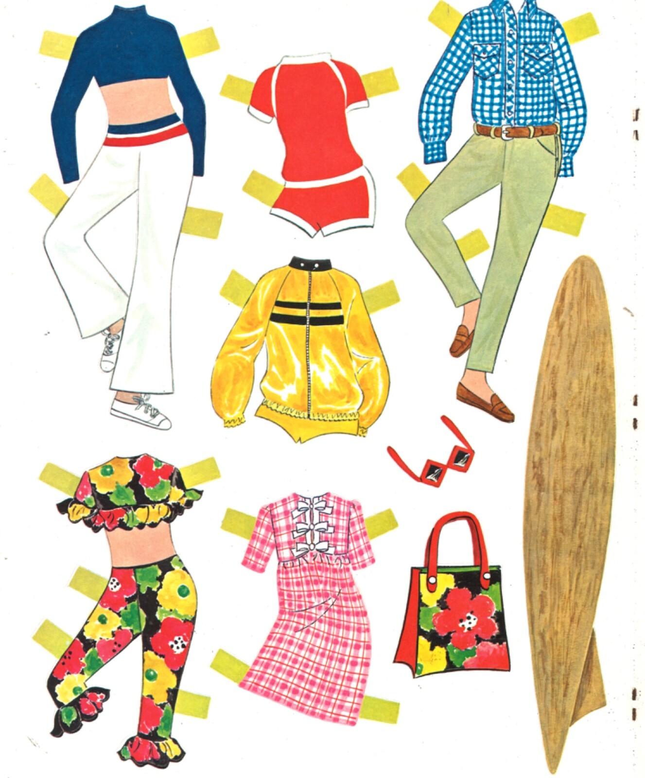 VINTAGE 1968 TINI MODS PAPER DOLL RARE UNCUT ORG SIZE LASER ...