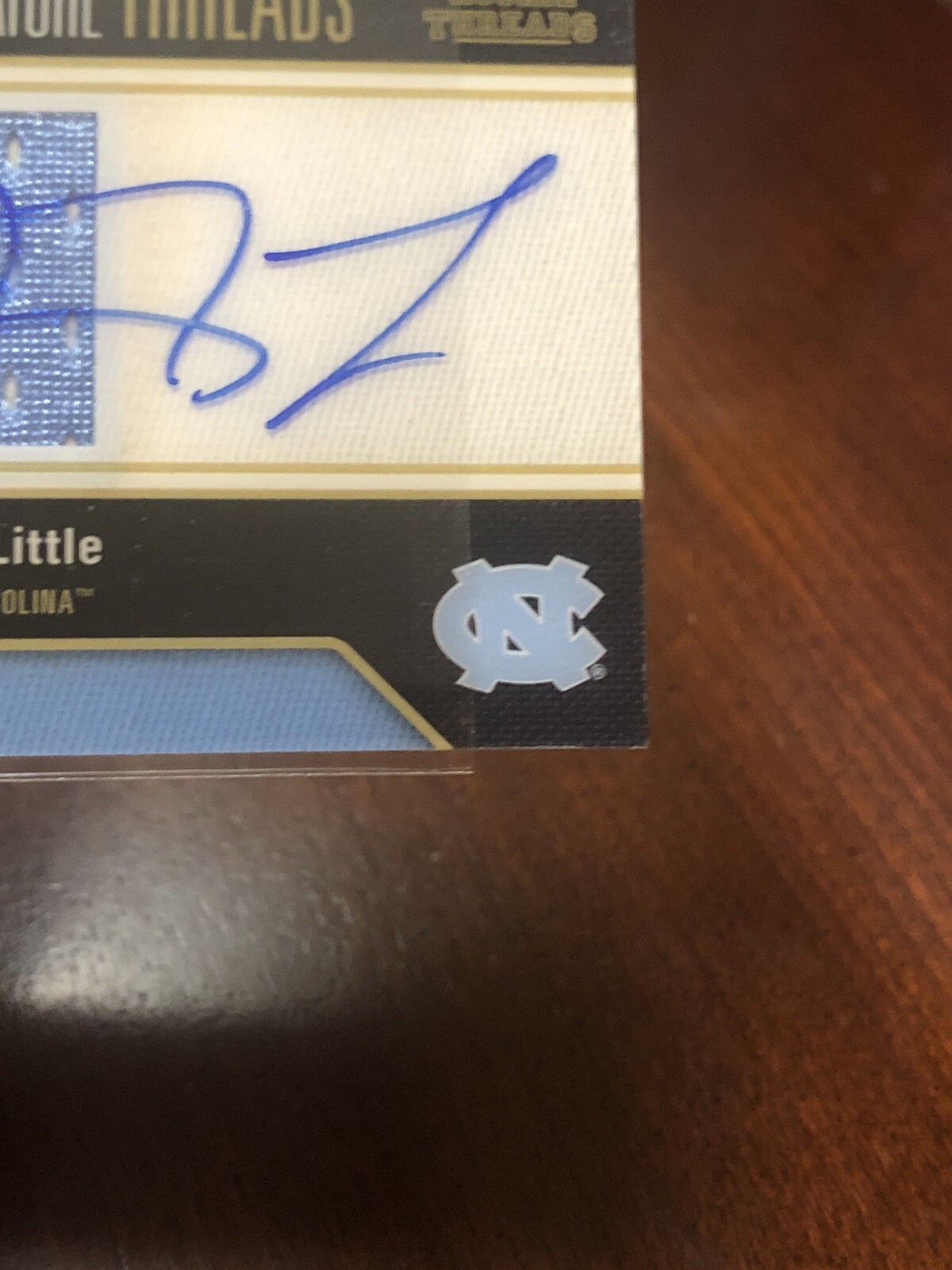 2011 SP Authentic Football Greg Little UNC Signature Rookie Threads ...