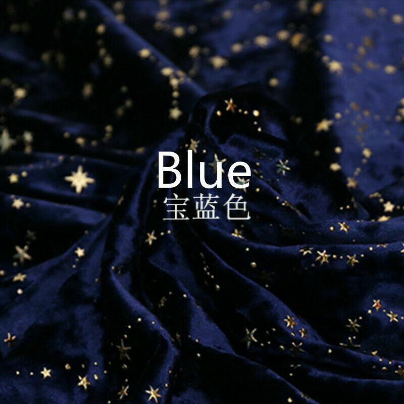 Shiny Star Velvet Fabric Material for Dress Cloth Craft Upholstery 145 ...
