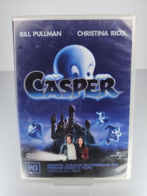 Casper DVD, 1995 - Bill Pullman, Christina Ricci Cathy Moriarty Eric ...