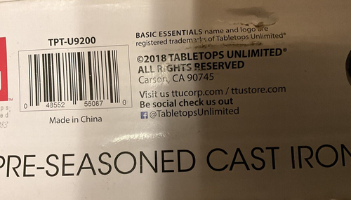 Basic Essentials Cast Iron Skillet Pan Set of 3 - Pre-seasoned 6, 8, 10 ...