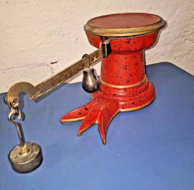 ANTIQUE HOWE'S CAST IRON 3-TOE CROWS FOOT SCALE # 5377 N.Y. VERY CLEAN ...