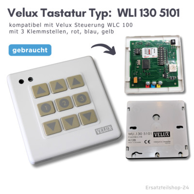 Velux WLI 130 5101 Bedientastatur für 3 Motore, Ersatzteil gebraucht ...