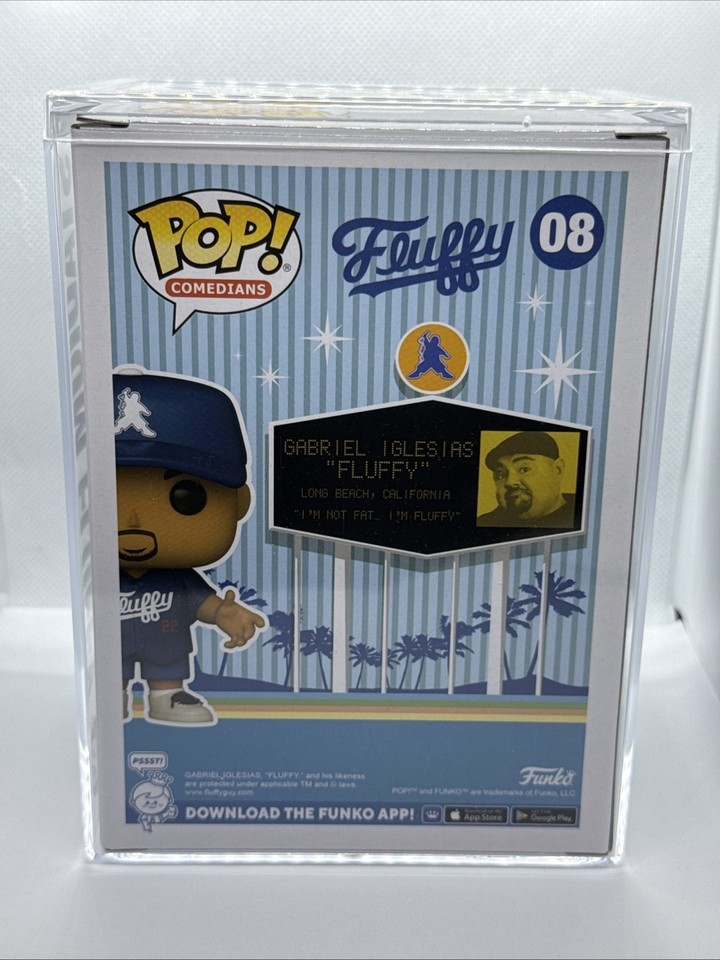 Funko Pop! Comedians #08 Gabriel Iglesias Stadium Fluffy Autographed ...