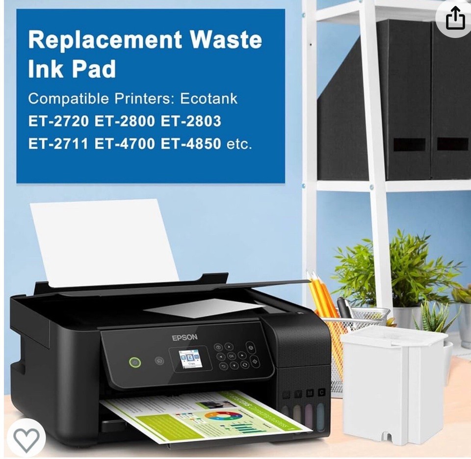 OEM Epson Waste Ink Maintenance Box Shipped With EPSON ET-2800 ET-2803 ...