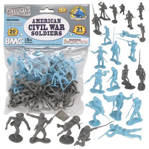 BMC Marx Repro American Civil War Plastic Army Men Classic Toy Soldier ...