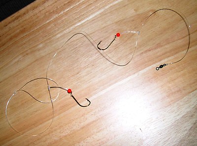 (FREE RIGS!) 3 HIGH LOW SEA BASS PORGIE FISHING RIGS MUSTAD SEABASS ...