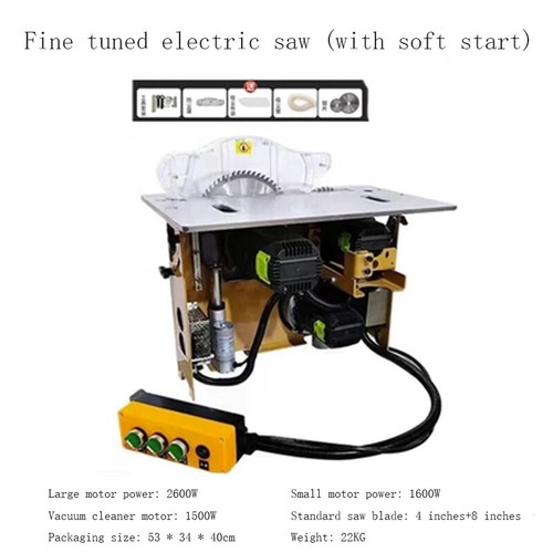 Soft Start Dust Free Electric Sub Saw Miter Table Saw Brushless Silent ...