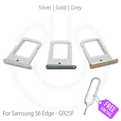 SAMSUNG Galaxy S6 Edge G925 Sim Card Tray Holder Slot + Free Ejector ...