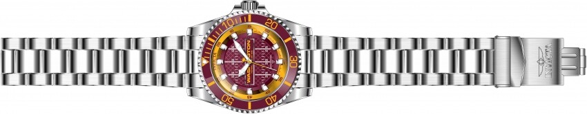 Invicta Men's NFL Washington Commanders 47mm Burgundy Dial Stainless ...