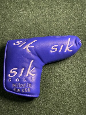 SIK BLUE Blade Putter Head Cover Excellent Condition Headcover LAB | eBay
