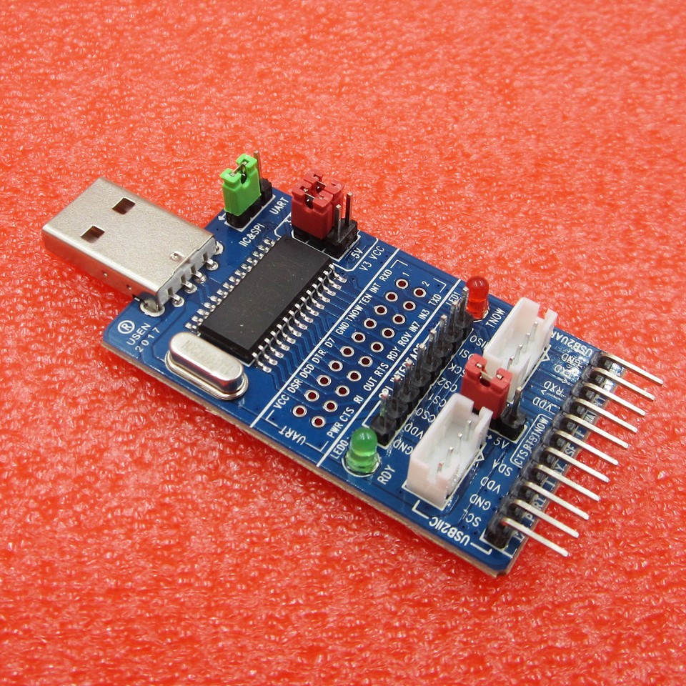 ALL IN 1 Multifunction USB to SPI/I2C/IIC/UART/TTL/ISP Serial Adapter ...