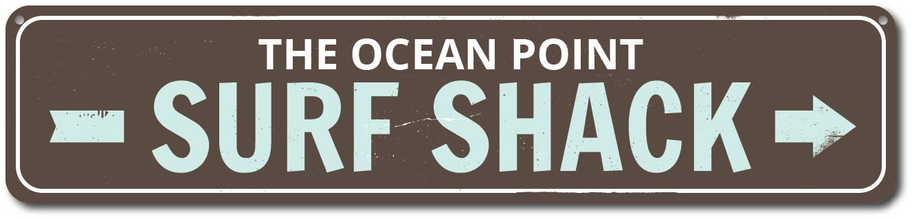 Surf Shack Arrow Sign, Personalized Ocean Location Sign, Custom ...