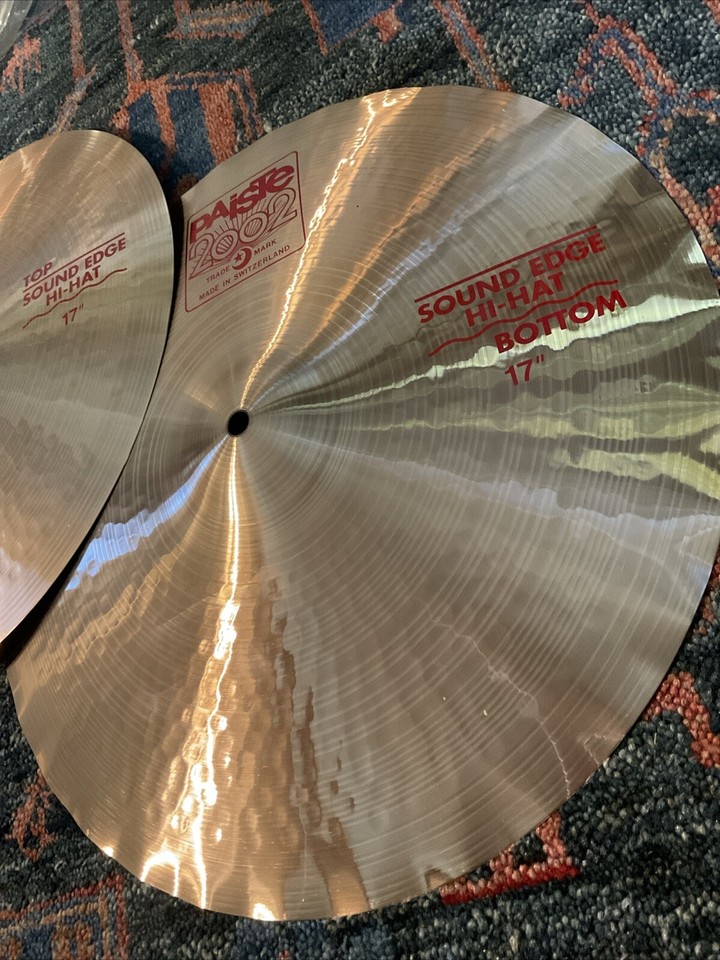 Paiste 2002 Sound Edge 17” Hi Hat Cymbals | eBay