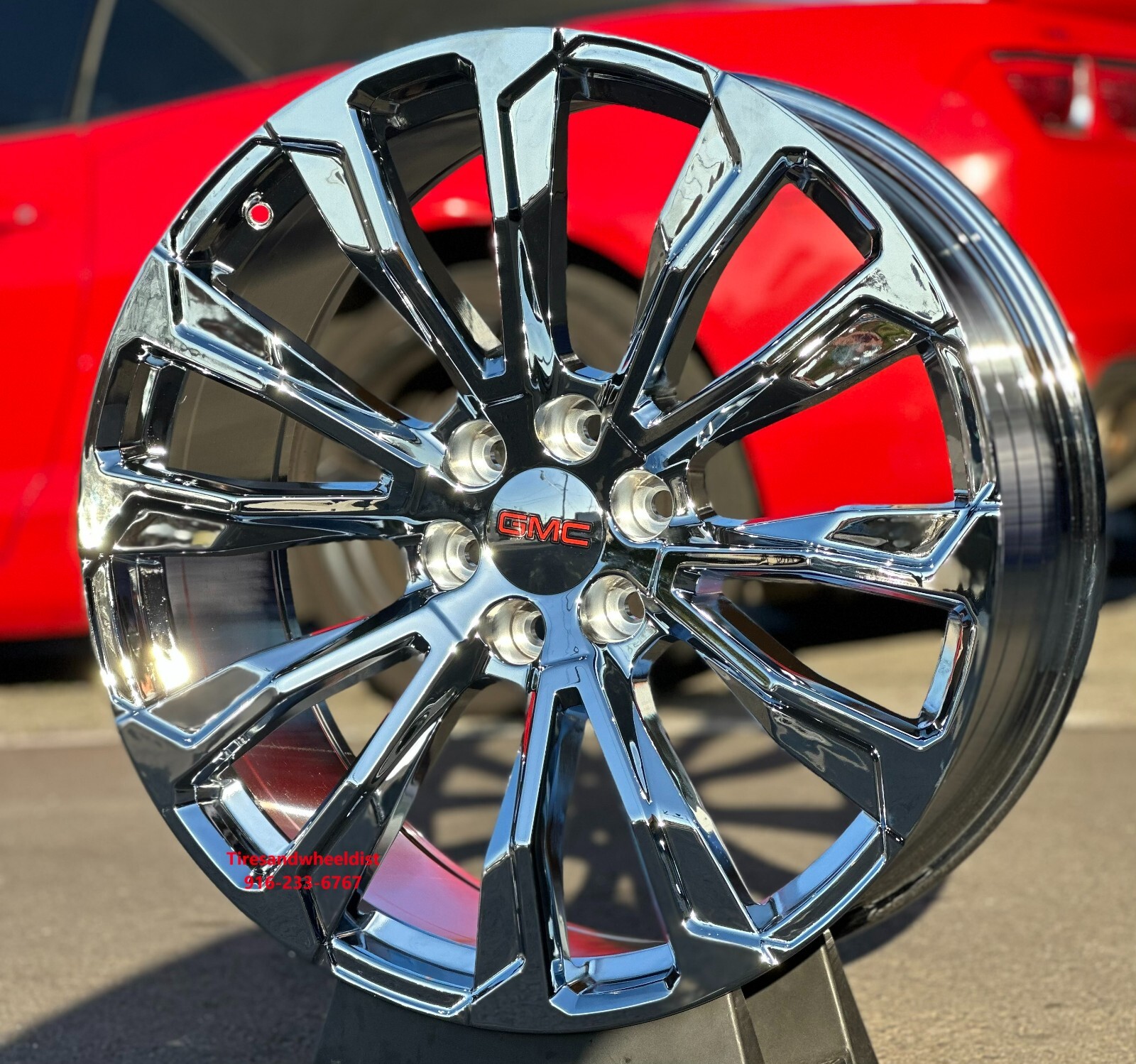 24'' inch Chrome Wheels Tires fit Yukon Silverado Tahoe FR203 Escalade ...