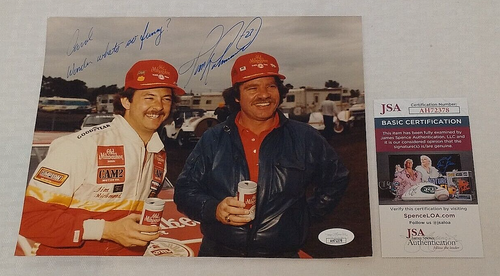 TIM RICHMOND Autographed Signed 8x10 Photo NASCAR JSA Beadle 1980s ...