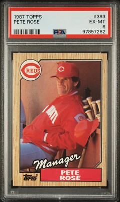 1987 Topps - #393 Pete Rose Error Card | eBay
