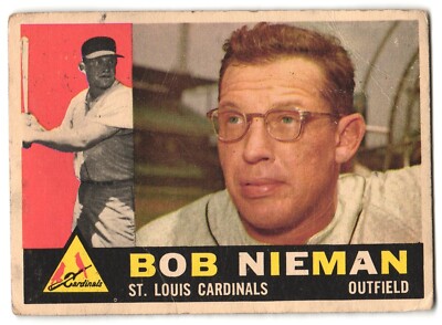 Bob Nieman 1960 Topps ML Baseball Trading Card # 149 Set Filler | eBay
