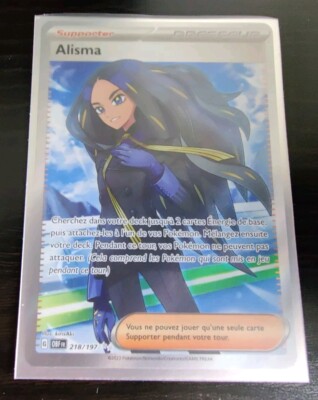 Carte Pokémon Alisma 218/197 OBF Ecarlate & Violet Flammes Obsidiennes ...