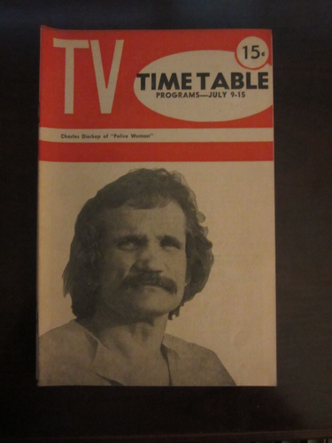 TV Guide Time Table Regional Magazine July 1977 Charles Dierkop Police ...