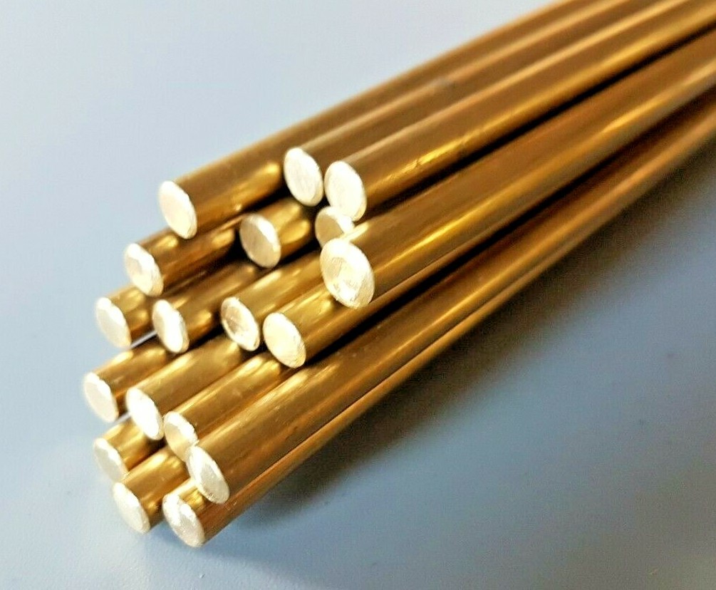 5mm Brass Round Rod Solid Bar 50mm 100mm 150mm 200mm 300mm or 600mm ...