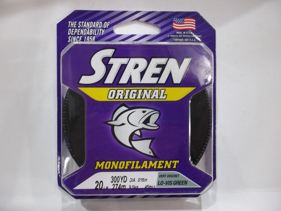 Stren Original Monofilament fishing line green color 300 yards Choose ...