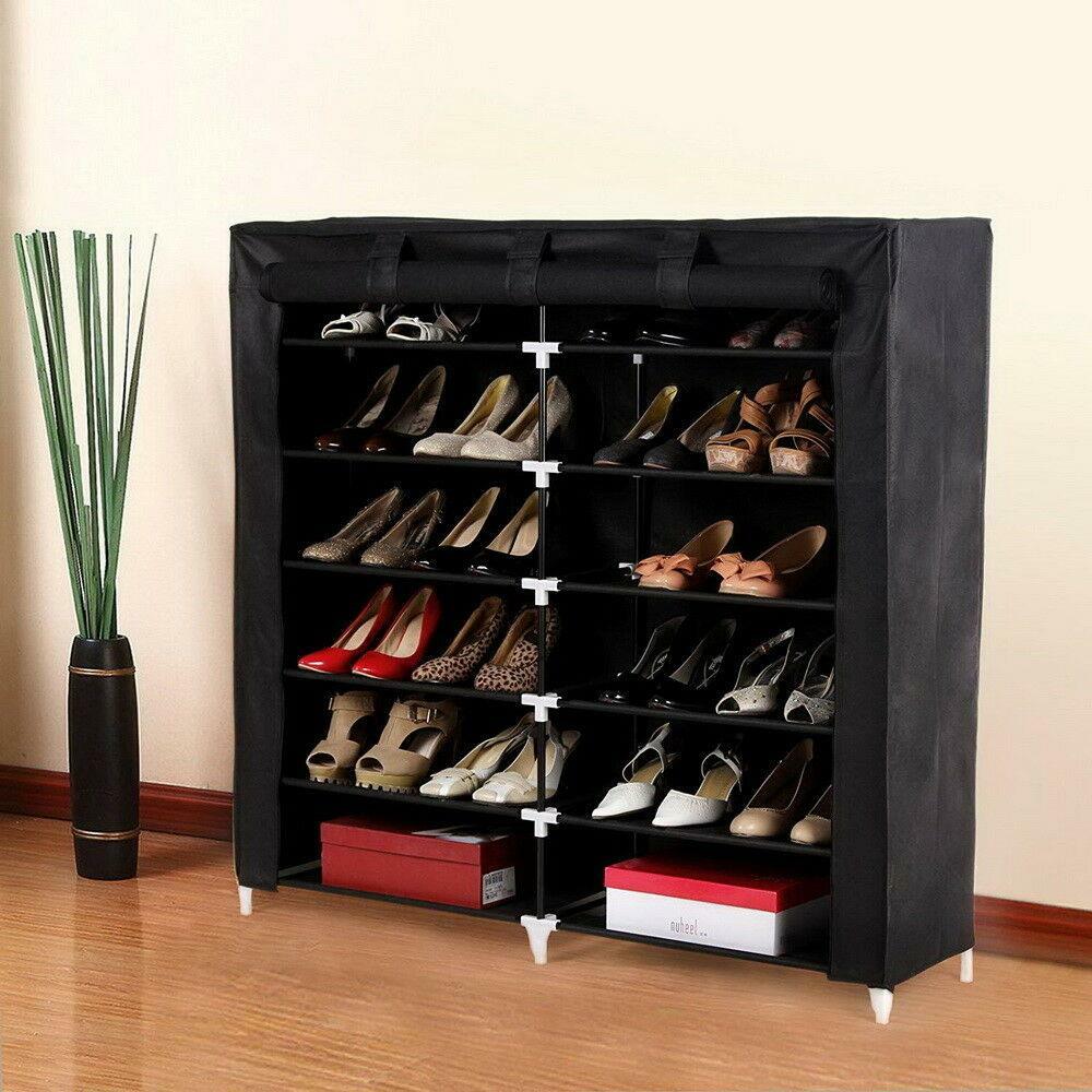 New 6 Tiers Portable Shoe Rack Closet Adjustable Shoe Storage Organizer ...