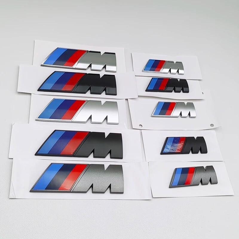 M Performance Sport Badge 3D Emblem Replacement Sticker BMW Logo Trunk ...