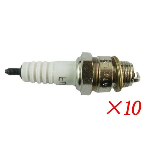 10pcs Spark Plug For 2 Stroke 49cc - 80cc Engine Motorized Bicycle Bike ...