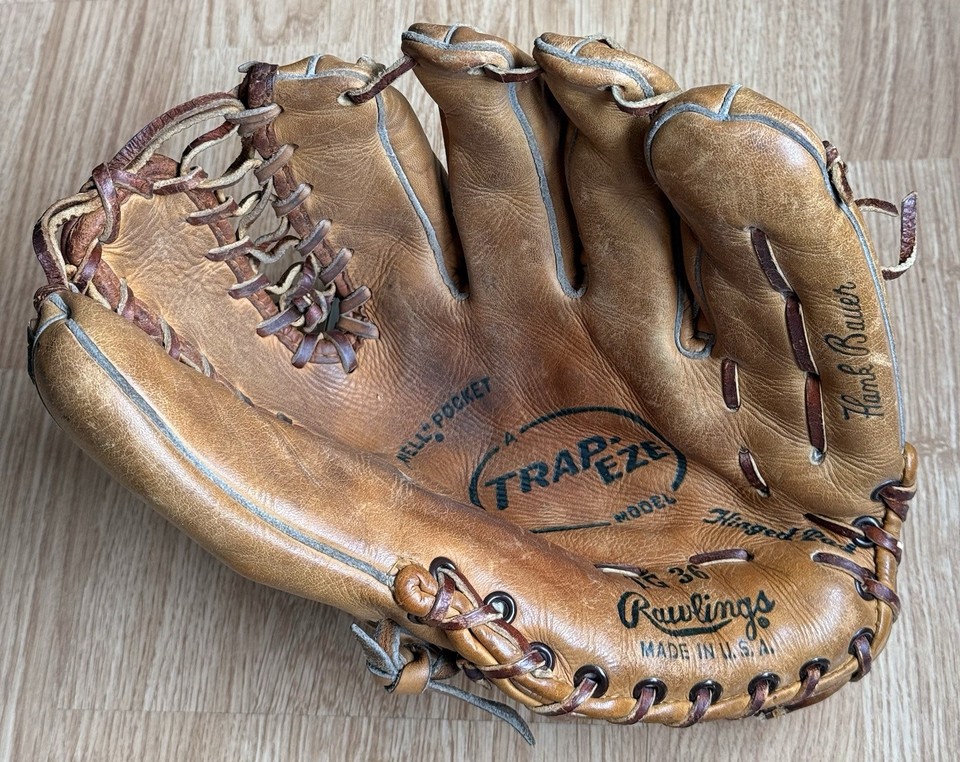 Rawlings Glove TG36 usa vintage Original Rare trapeze 12” No Ink Hank ...