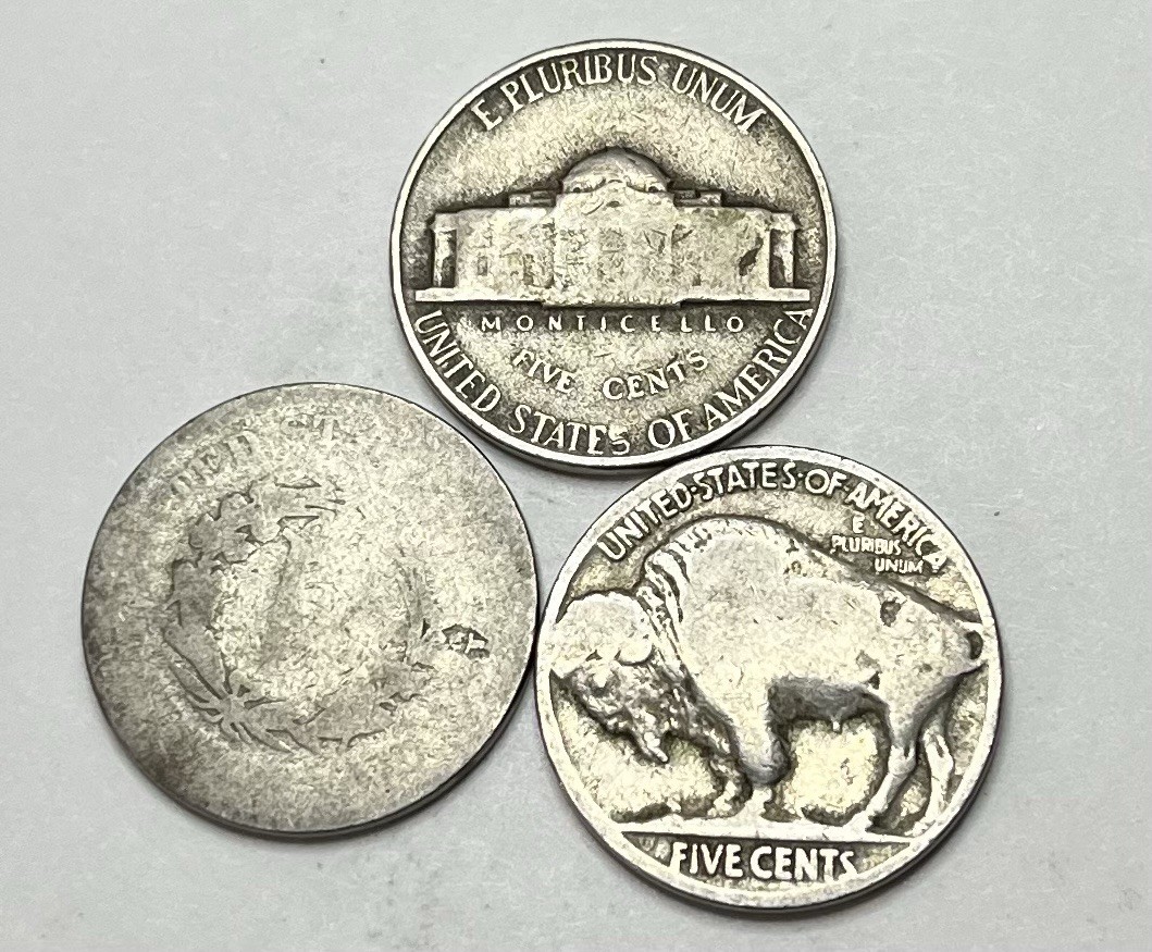 Liberty, Buffalo, Jefferson Nickels Three Types Of Nickels You Set The ...