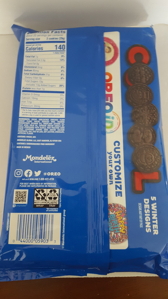 Nabisco Oreo Joy Red Cookies Christmas Limited Edition 1 lb 4 oz Exp ...