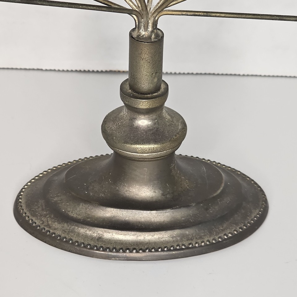 Vintage Godinger Photo/Postcard Display Holder Brush Silver Plated Fan ...