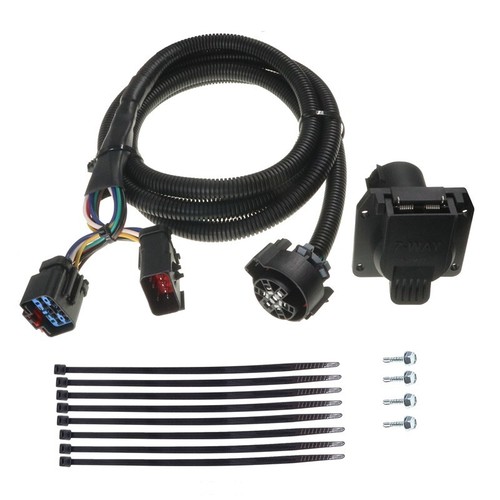 7-Pin Trailer Wiring Harness For 00-09 Dodge RAM 1500/2500 Jeep Grand ...