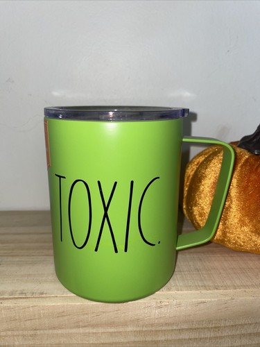 Rae Dunn Halloween Green “TOXIC” Tumbler Mug Coffee, Stainless Steel ...