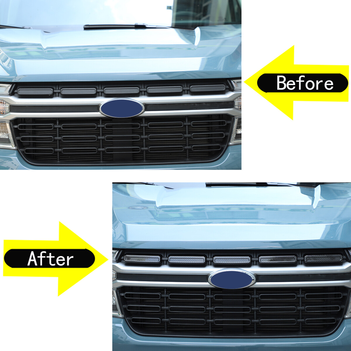 18PCS Full Set Exterior Decoration Cover Trim Kit For Ford Maverick ...