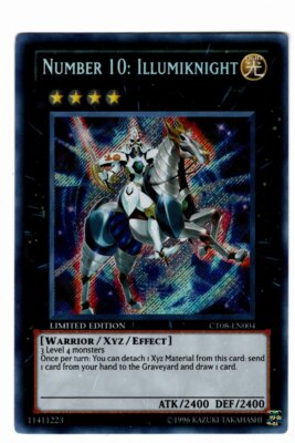 Yugioh 1X Number 10: Illumiknight - Secret Rare - Limited - CT08-EN004 ...