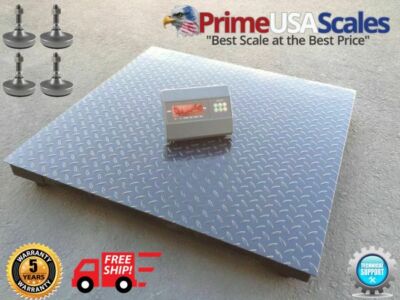 Floor Scale Heavy Duty Platform 48" x 48" 2,500 x 1 lb with Digital ...