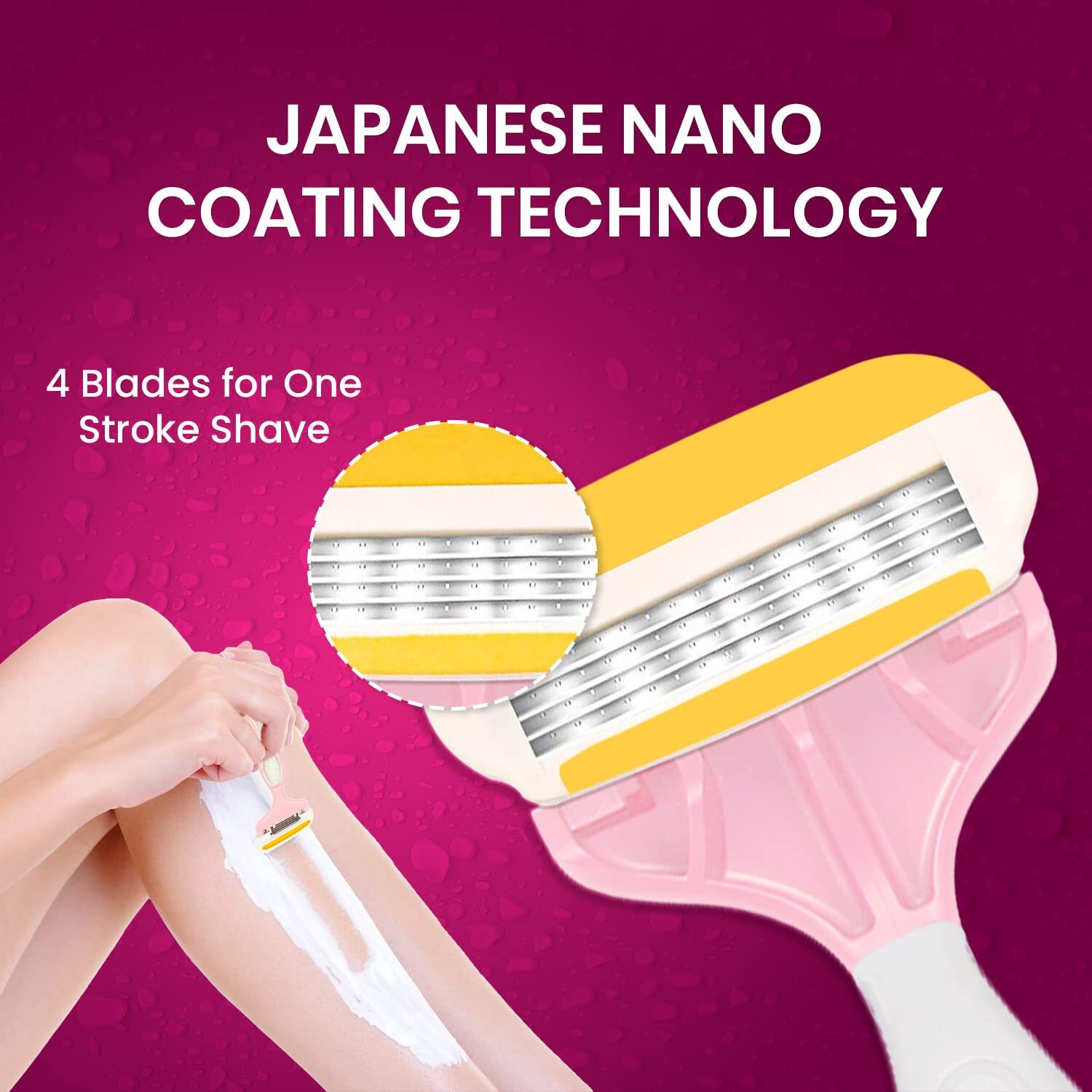 Paree Prima Reusable Full Body Razors With 4 blade, Pack Of 1 Pieces | eBay