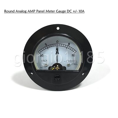 US Stock DC -10A ~ +10A Analog AMP Current Pointer Needle Panel Meter ...