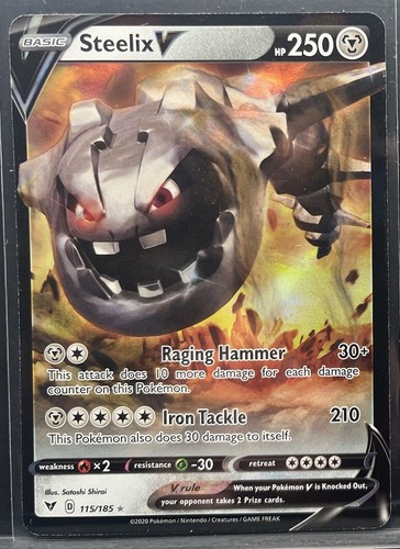 Steelix V 115/185 Ultra Rare Holo - Vivid Voltage Pokemon TCG - Pack ...