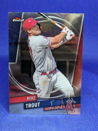 2019 Topps Finest Baseball - #25 - Mike Trout - Los Angeles Angels | eBay