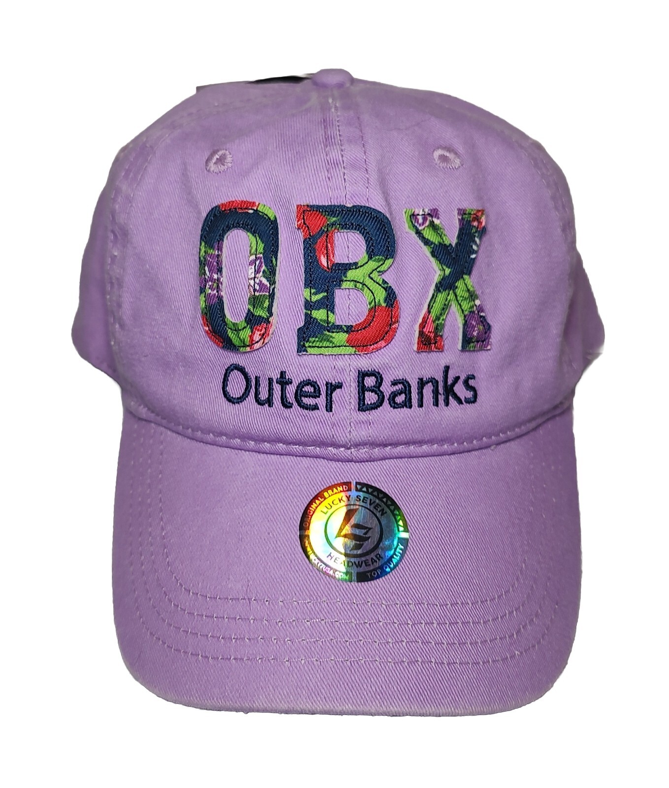 Lucky Seven Headwear Outer Banks Hat Adjustable Lavender OBX Ball Cap ...