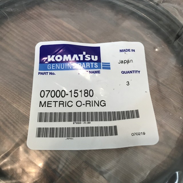 07000-15180 Komatsu Metric O-Ring pack of 2 - 0700015180 (NEW) for sale ...