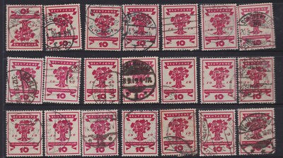 1919 WWII GERMANY Nationalversammlung National Assembly 10pf. Lot x 21 ...