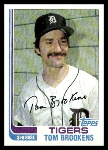 1982 Topps #753 Tom Brookens Detroit Tigers Baseball card | eBay